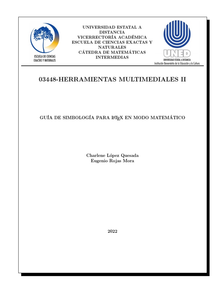 Guía de Símbolos y Comandos en LaTeX | PDF | Grafemas | Alfabeto griego