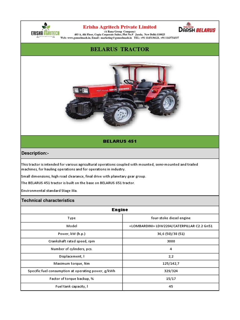 Tractor Belarus 920 4 | PDF | Tractor | Manual Transmission