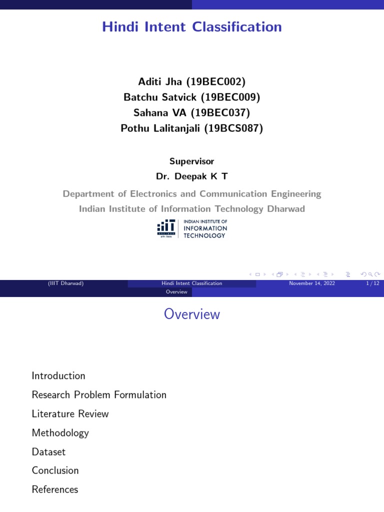 Hindi Intent Classification | PDF | Computer Science | Learning