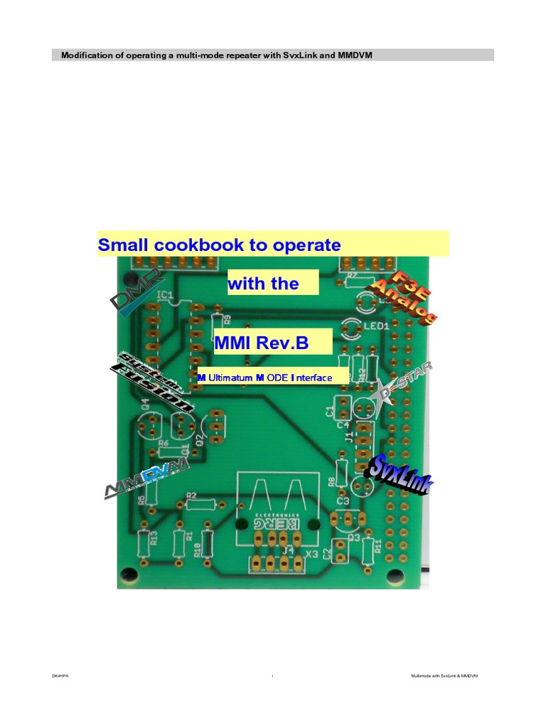 Multi-Mode Repeater Setup Guide | PDF | Raspberry Pi | Usb