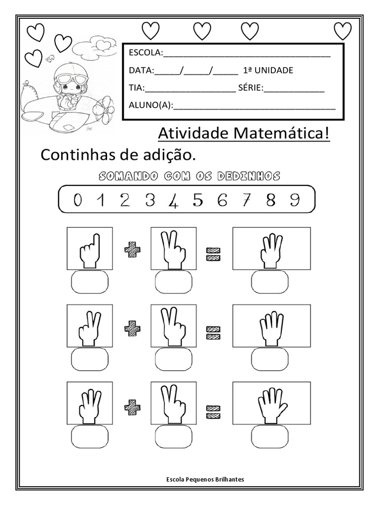 Atividades de Matemática, Português e Linguagem da 1a Unidade | PDF ...