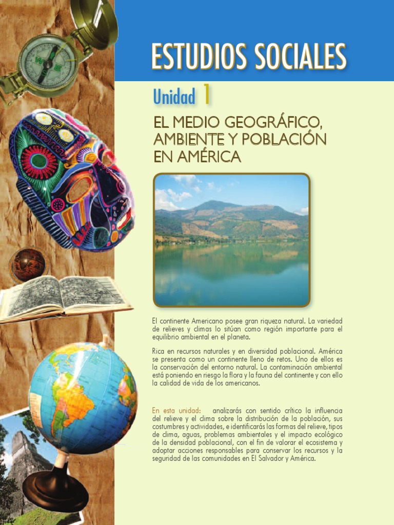 ESTUDIOS SOCIALES. Unidad 1. El Medio Geográfico, Ambiente y Población ...