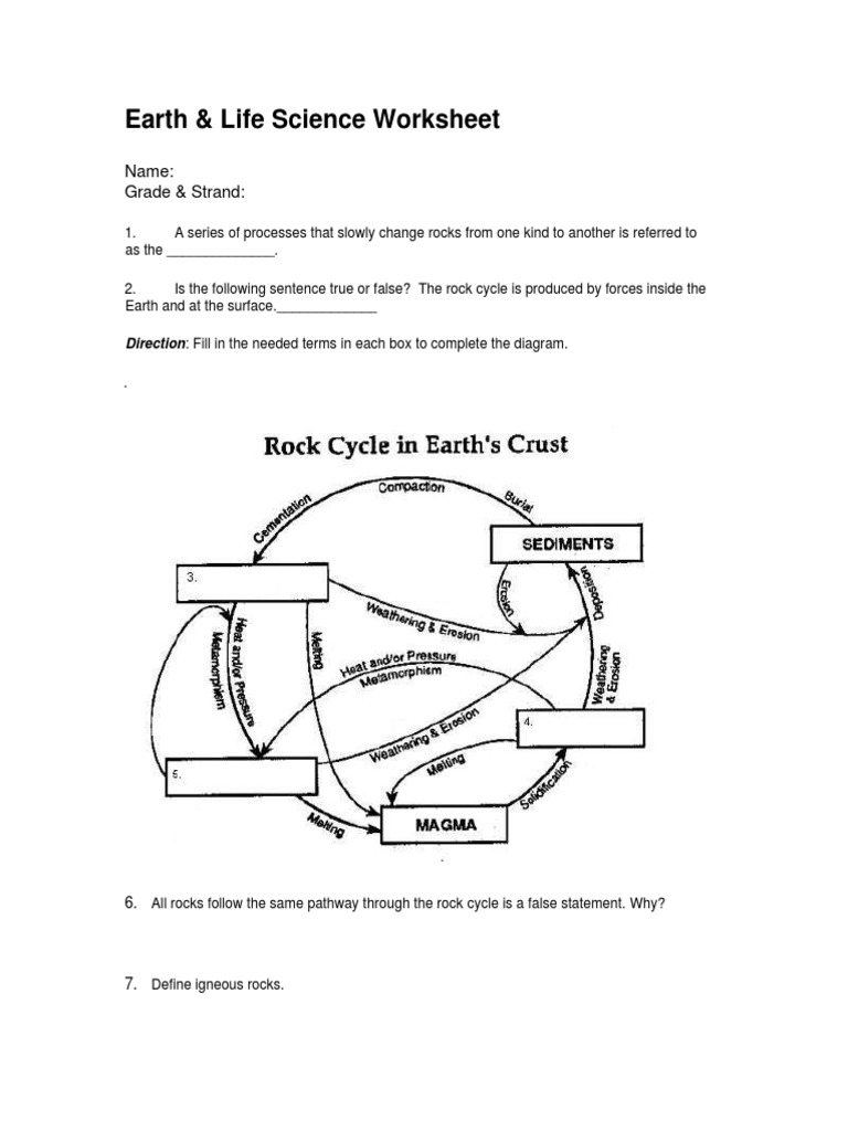 ELS Worksheet (Grade 11) | Download Free PDF | Rock (Geology ...