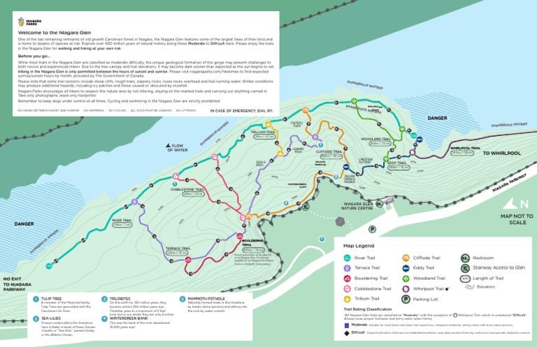 Niagara Parks - Niagara Glen Trail Map | PDF | Trail | Hiking