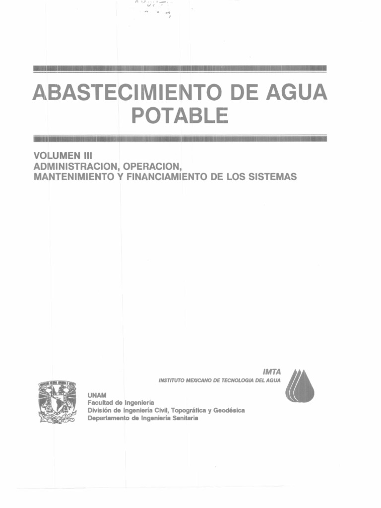 Abastecimiento de Agua Portable | PDF | Planificación | Presupuesto