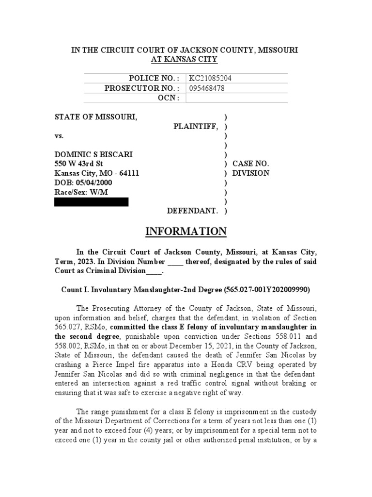 Biscari Charging Documents | PDF | United States Federal Probation And ...