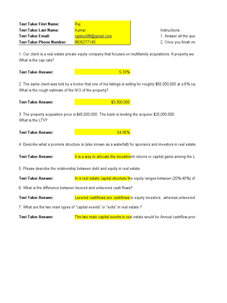 DCF Modeling Examplye Deal Gallagher Mohan | PDF | Discounted Cash Flow ...