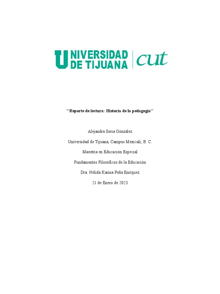 Reporte de Lectura H.P Alejandra Soria | PDF