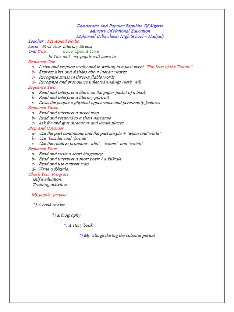 First Year Literary English Lesson: Titanic | PDF | Julius Caesar | Poetry