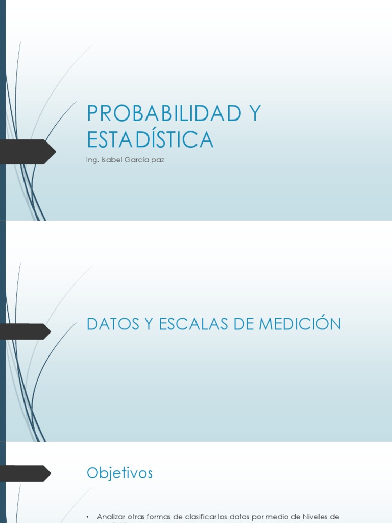 2 Conceptos Básicos Datos y Escalas de Medición | PDF | Nivel de medida | Medición
