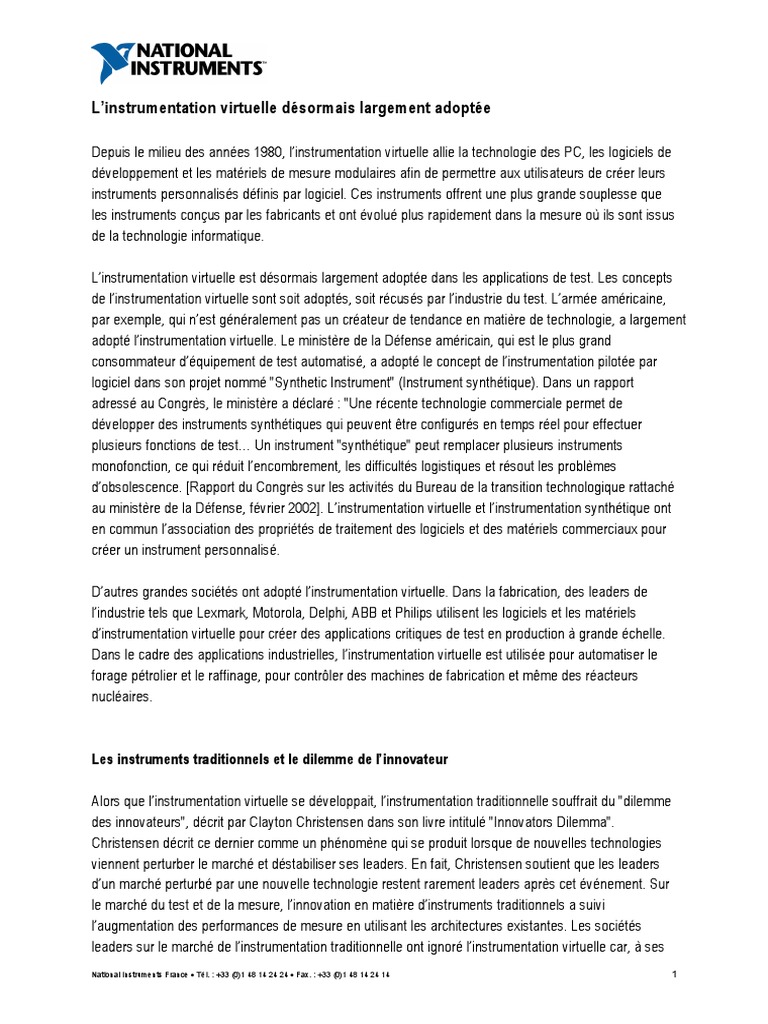 Virtual Instrumentation | PDF | MP3 | Informatique