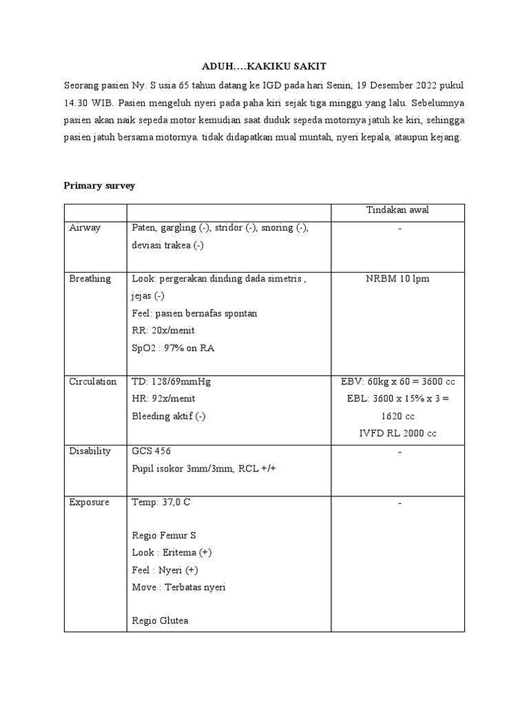Tutorial Stase Bedah | PDF