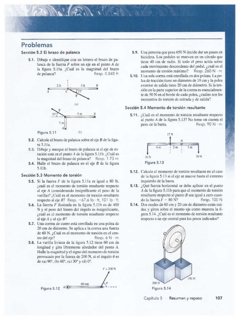Unidad 5 Ejercicios | PDF | Ingeniería mecánica | Mecánica