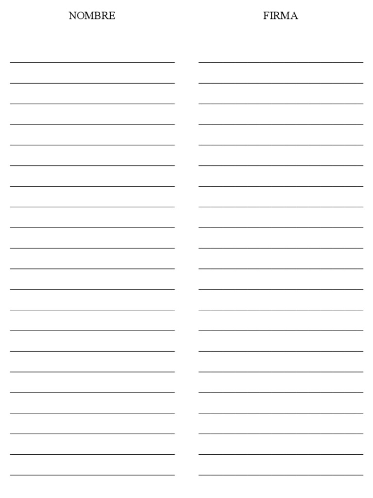 Nombre y Firma | PDF