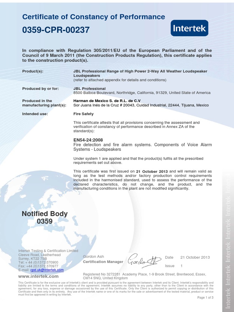 0359-CPR-0237JBL AW Series | PDF