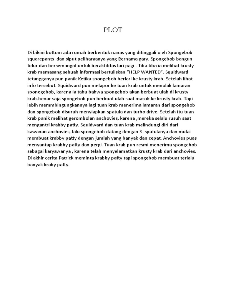 PLOT Spongebob | PDF