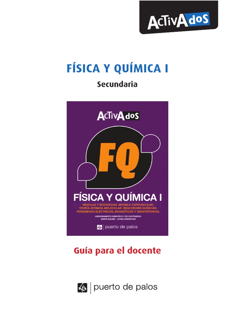 Guía Docente para Física y Química I | PDF | Solubilidad | Gases