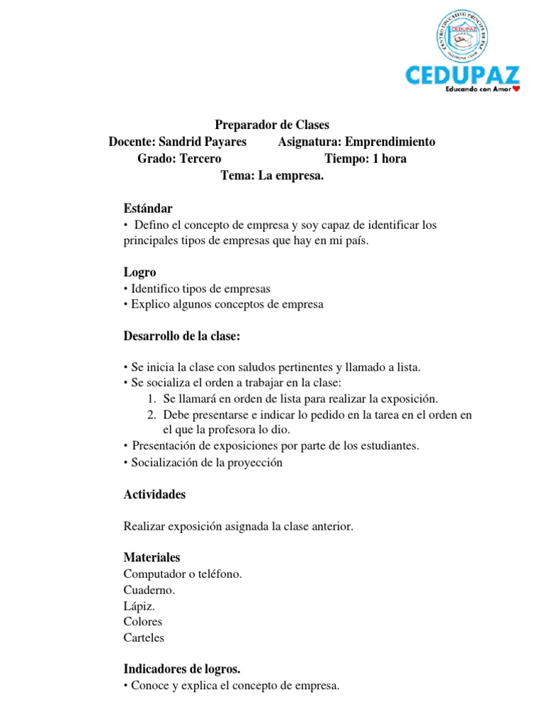 Tercero° - La Empresa 3 | PDF | Crecimiento personal y profesional