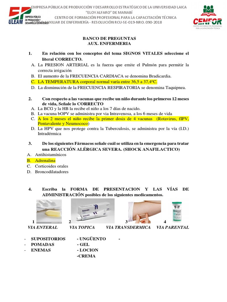 Banco de Preguntas Completo | PDF | Linfa | Medicina CLINICA