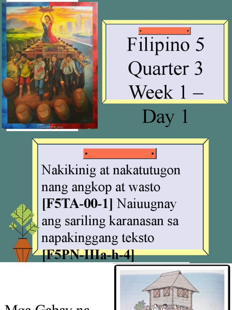 FIL Q3W1 (Autosaved) | PDF