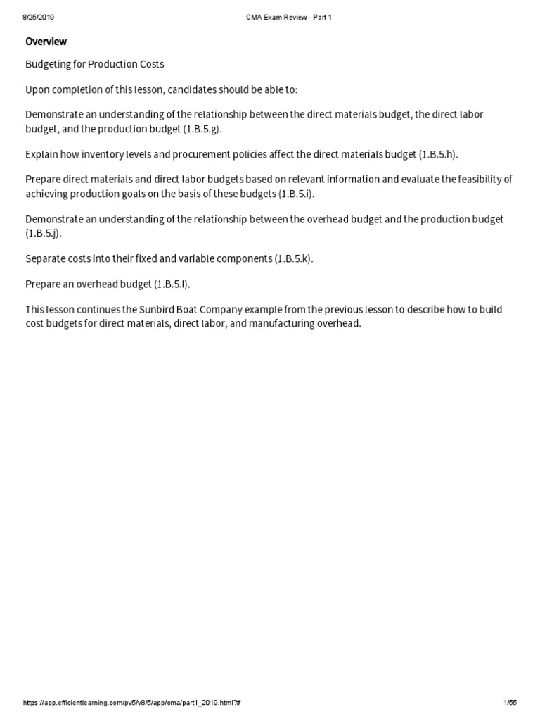 Budgeting for Production Costs: A Detailed Example of Direct Materials ...