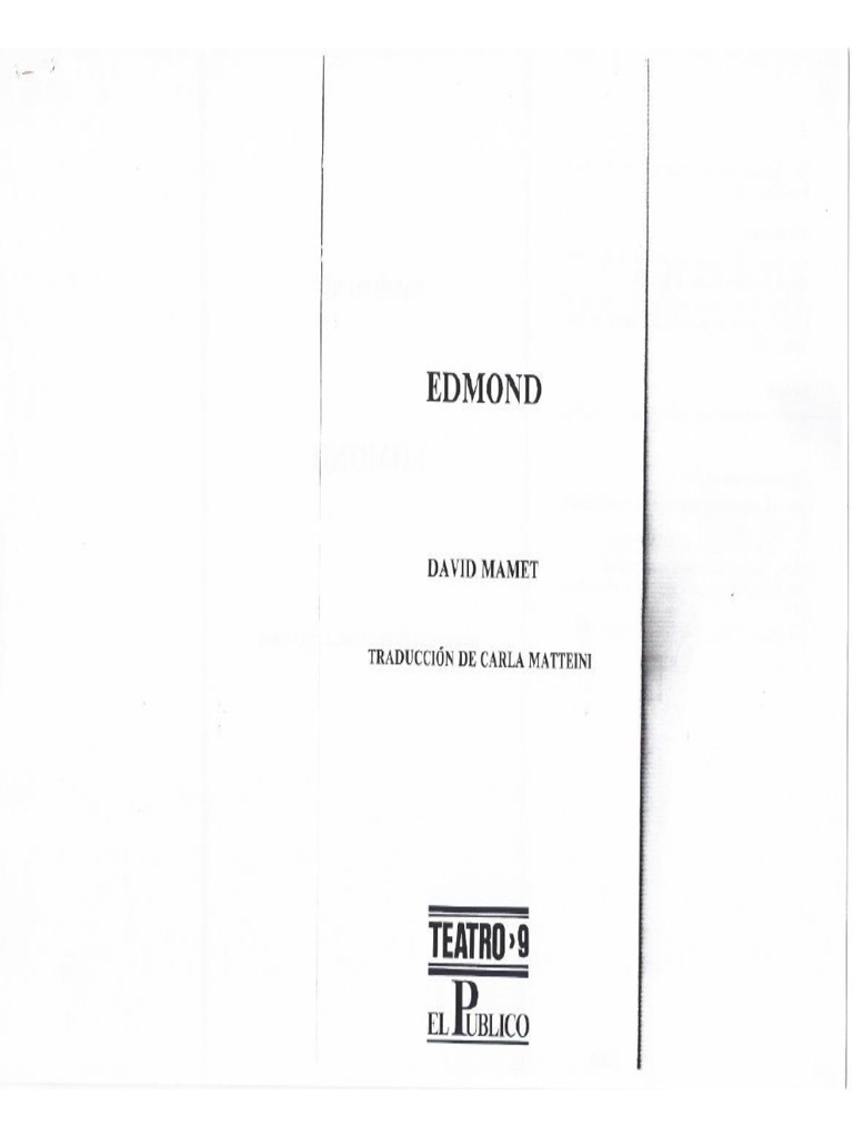 Edmond - Mamet | PDF
