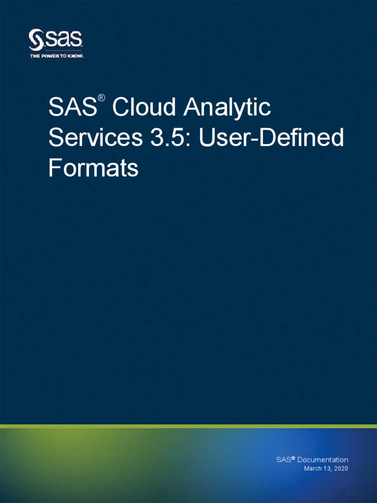 Casformats | PDF | Sas (Software) | Library (Computing)