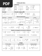 50 Fórmulas Básicas de Física | PDF