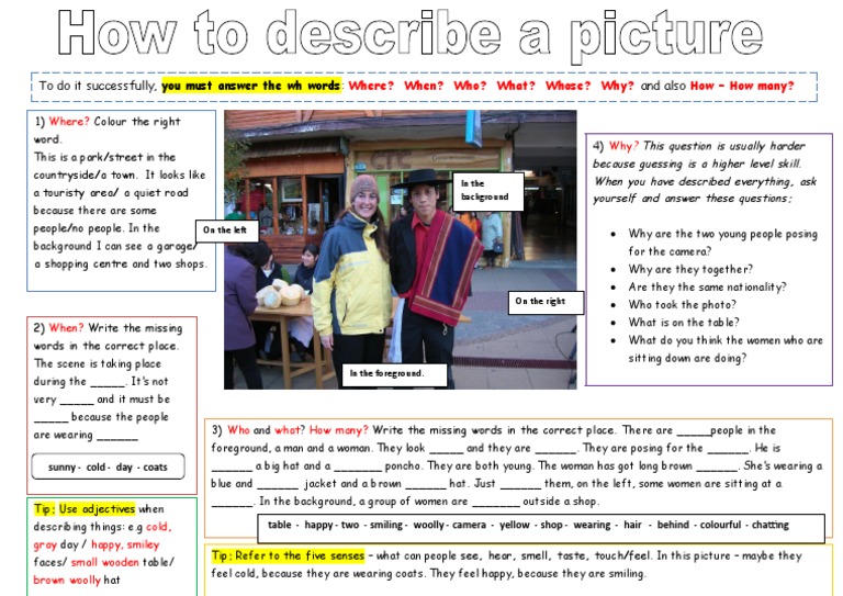 Describing A Picture | PDF