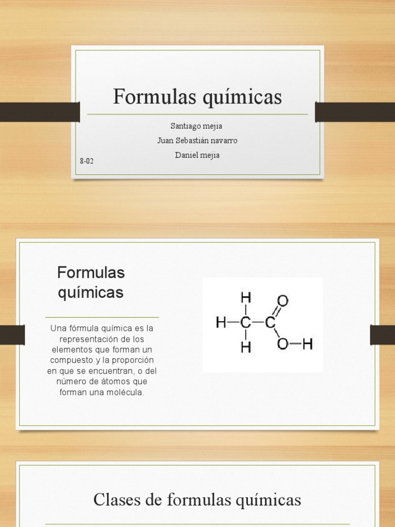 Formulas Químicas | PDF | Compuestos químicos | Enlace químico