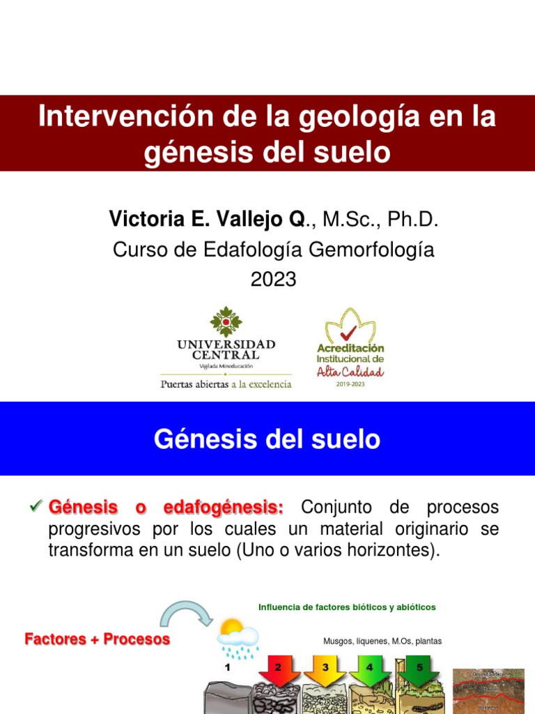 Geología y génesis del suelo: procesos clave | PDF | Suelo | Roca ...