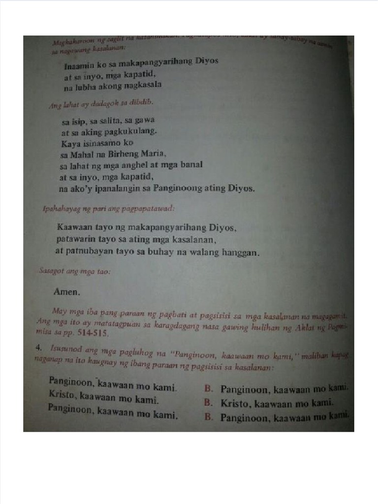 Dokumen - Tips Roman Missal Tagalog Text | PDF