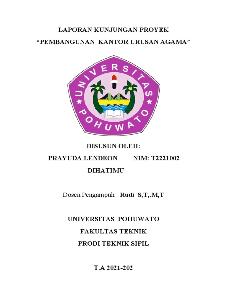 Laporan Kunjungan Proyek Unipo | PDF