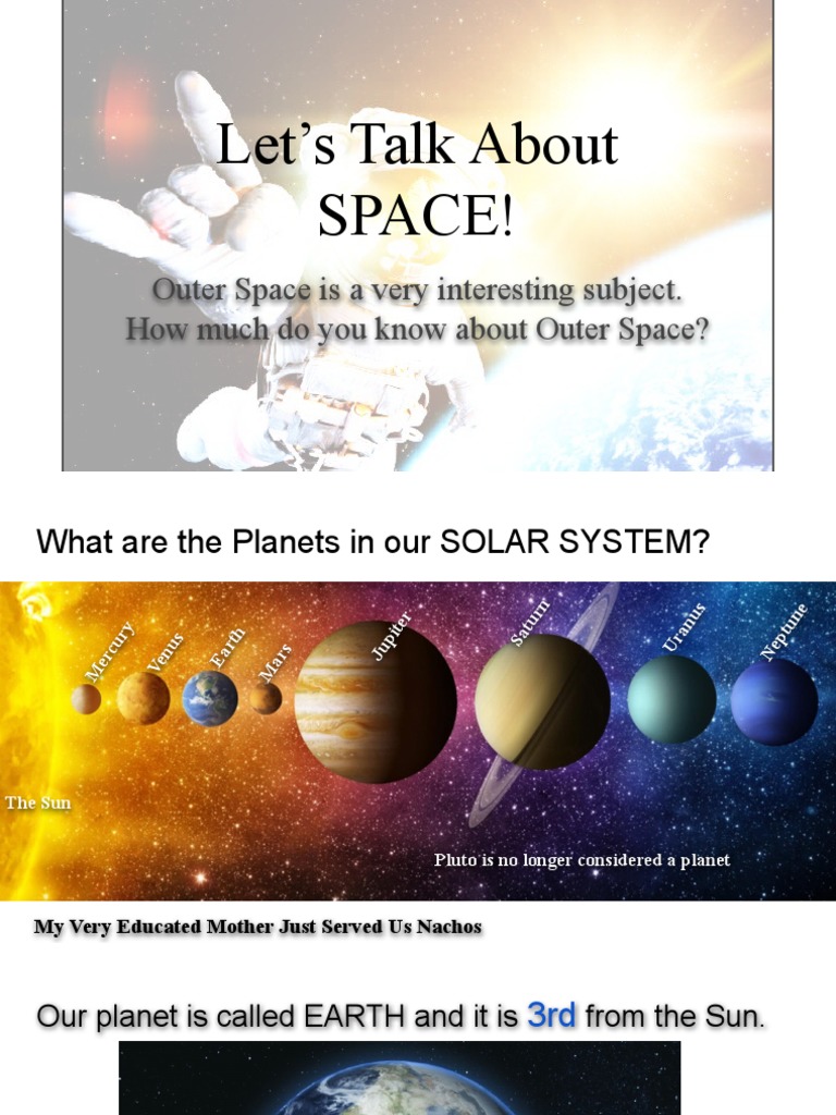 Lets Talk About Space Conversation Topics Dialogs - 125381 | PDF ...