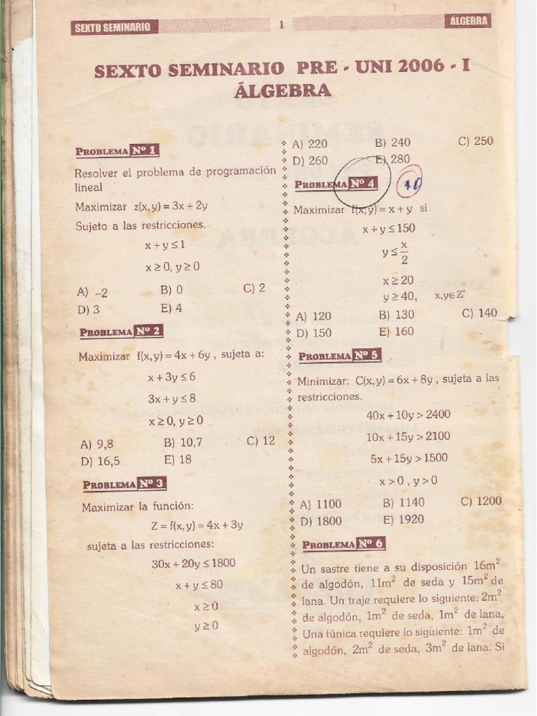 Pbr1 - Programación Lineal | PDF