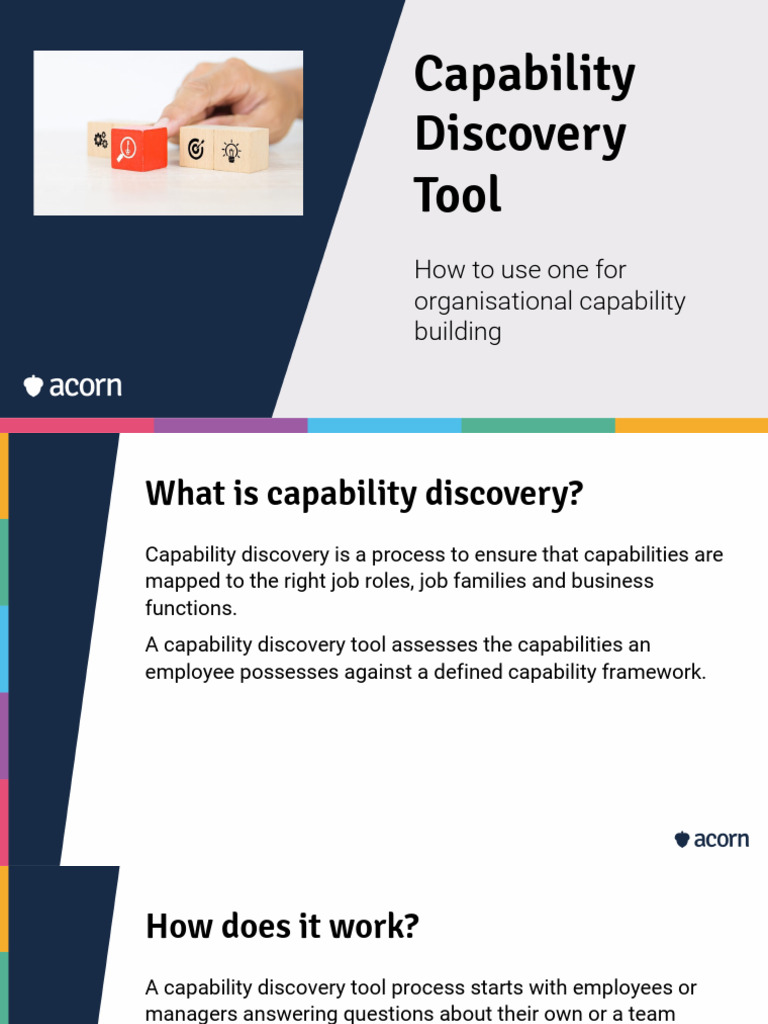 Capability Discovery Tool for Organizations | PDF | Business | Learning