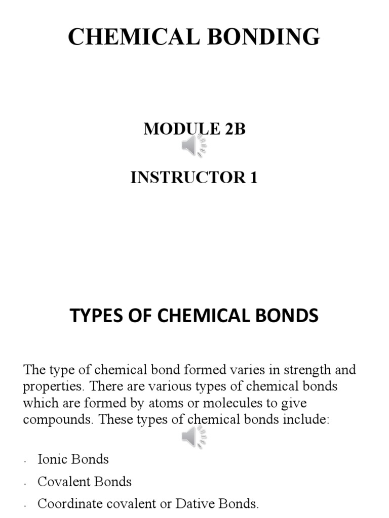 Chemical Bonding2 | PDF | Chemical Bond | Ionic Bonding