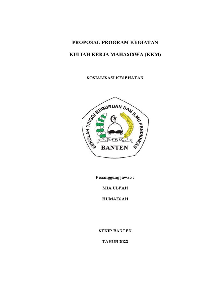 Proposal Proker KKM Sosialisasi Kesehatan | PDF