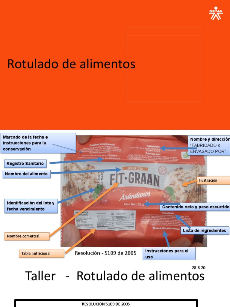 Taller Rotulado de Alimentos | PDF | Alimentos | Leche