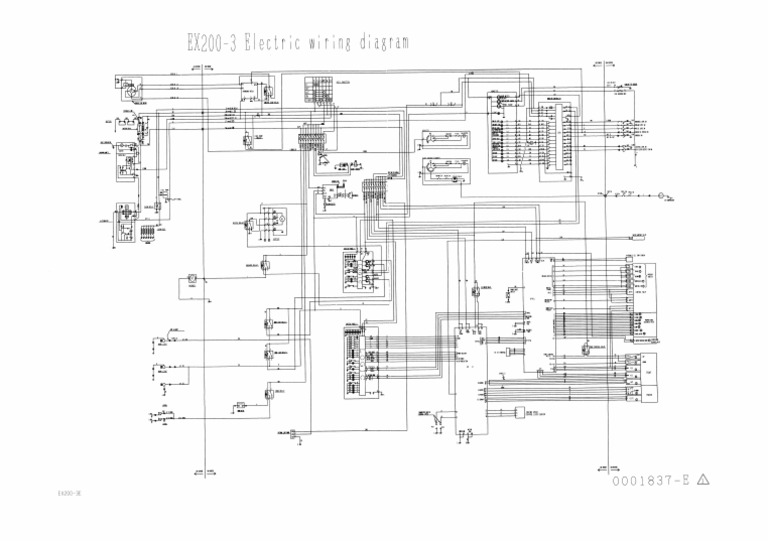 EX200-3 Electrical Circuit Diagram | PDF