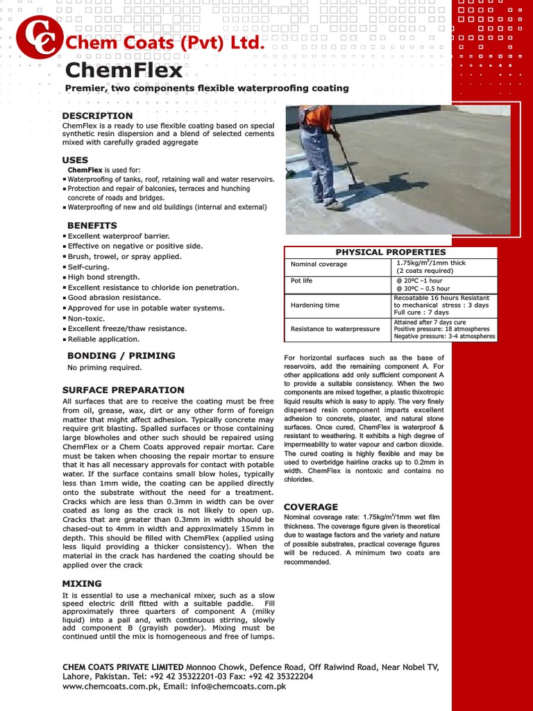 ChemFlex (2019 - 06 - 16 07 - 33 - 19 UTC) | PDF | Concrete | Coating