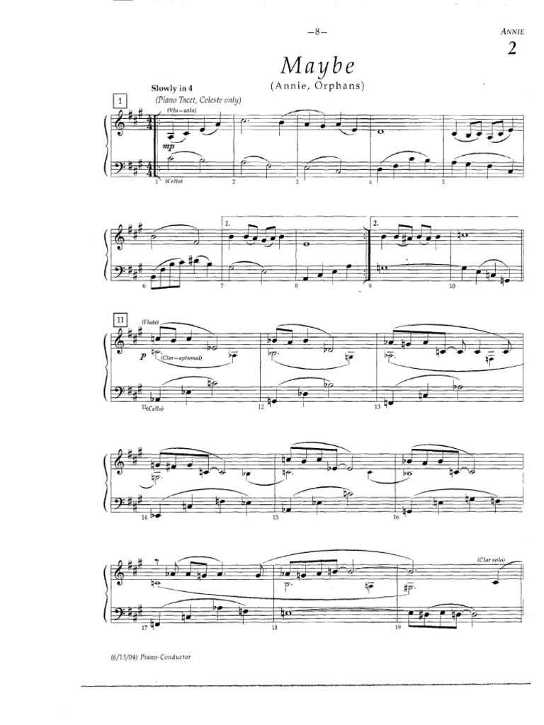 Maybe - Annie | PDF