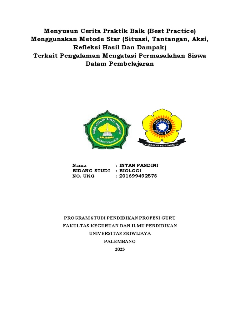 Best Practices PPG INTAN PANDINI - BIOLOGI - 201699492578 | PDF