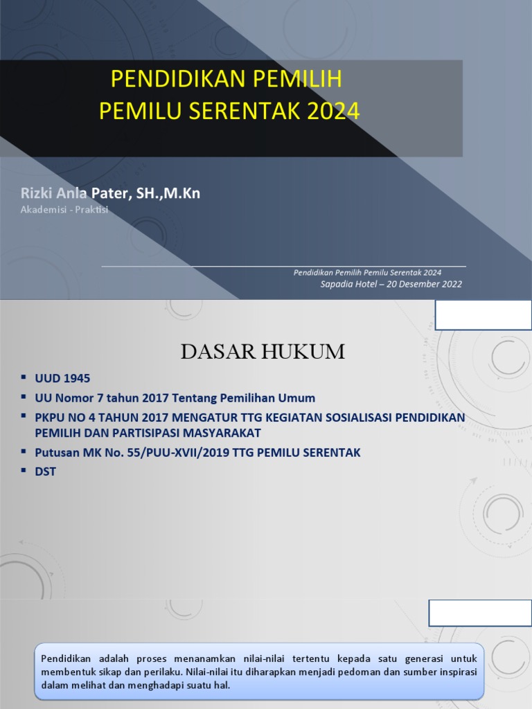 Pendidikan PEMILU | PDF