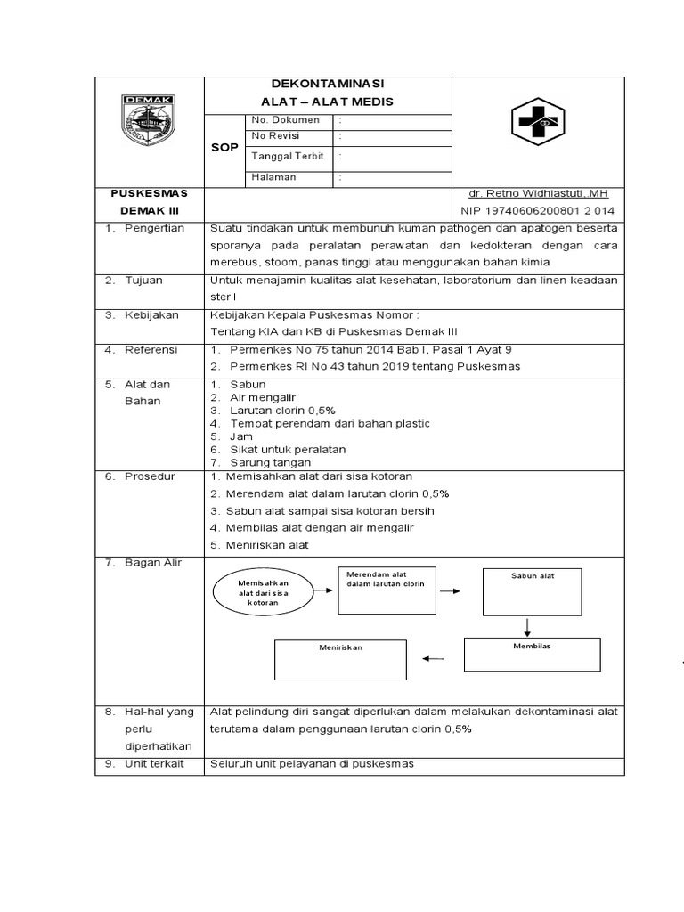 Dekontaminasi Alat Medis | PDF