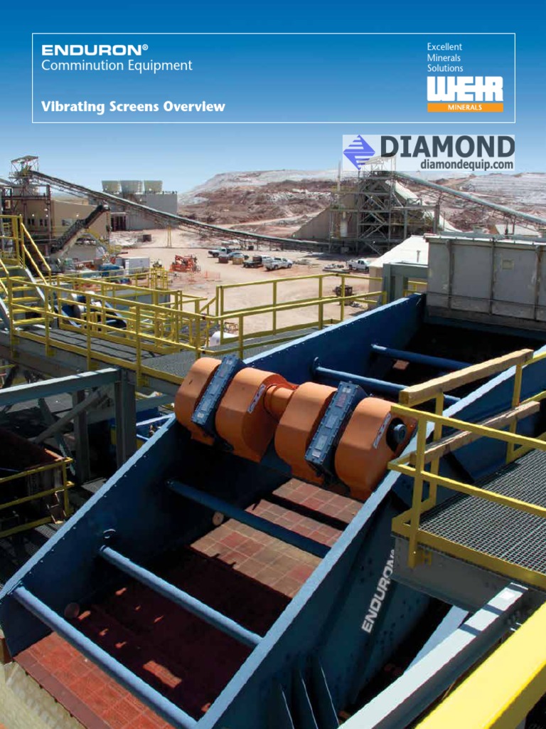 WEIR - ENDURON VIBRATING SCREEN Diamond | PDF | Belt (Mechanical) | Gear