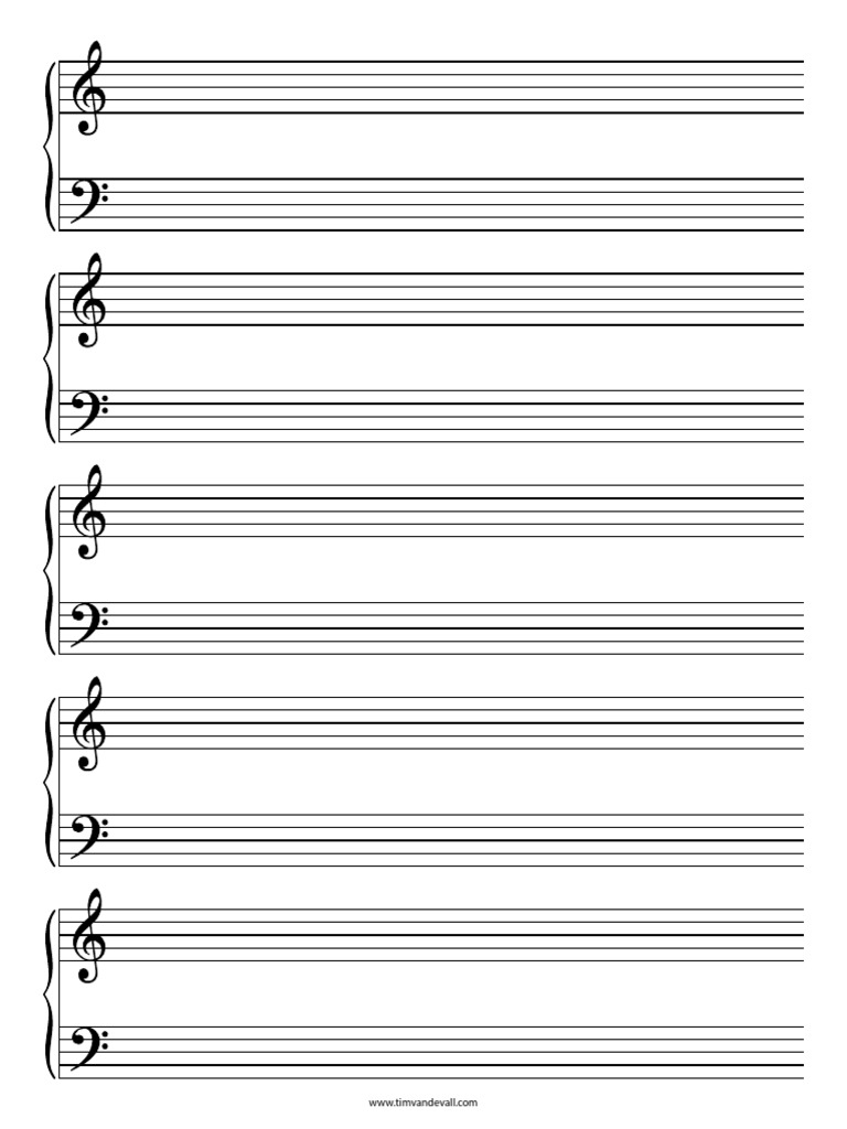 Grand Sheet Music Template | PDF