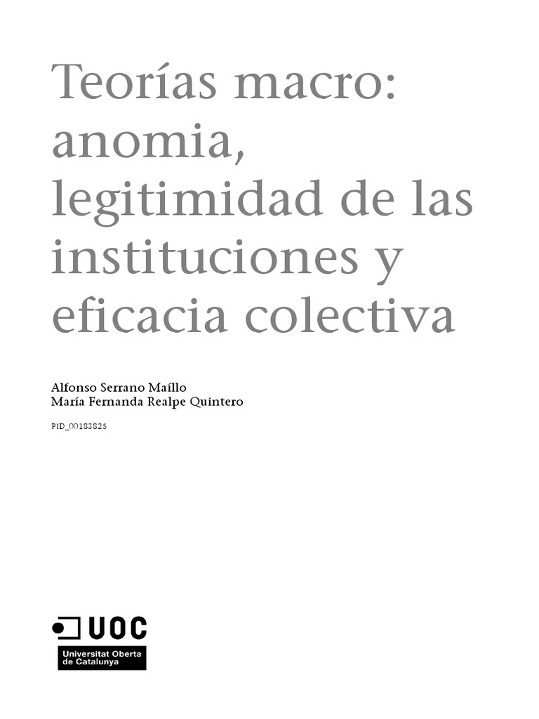 Teoria Da Eficacia Coletiva | PDF | Emile Durkheim | Criminología