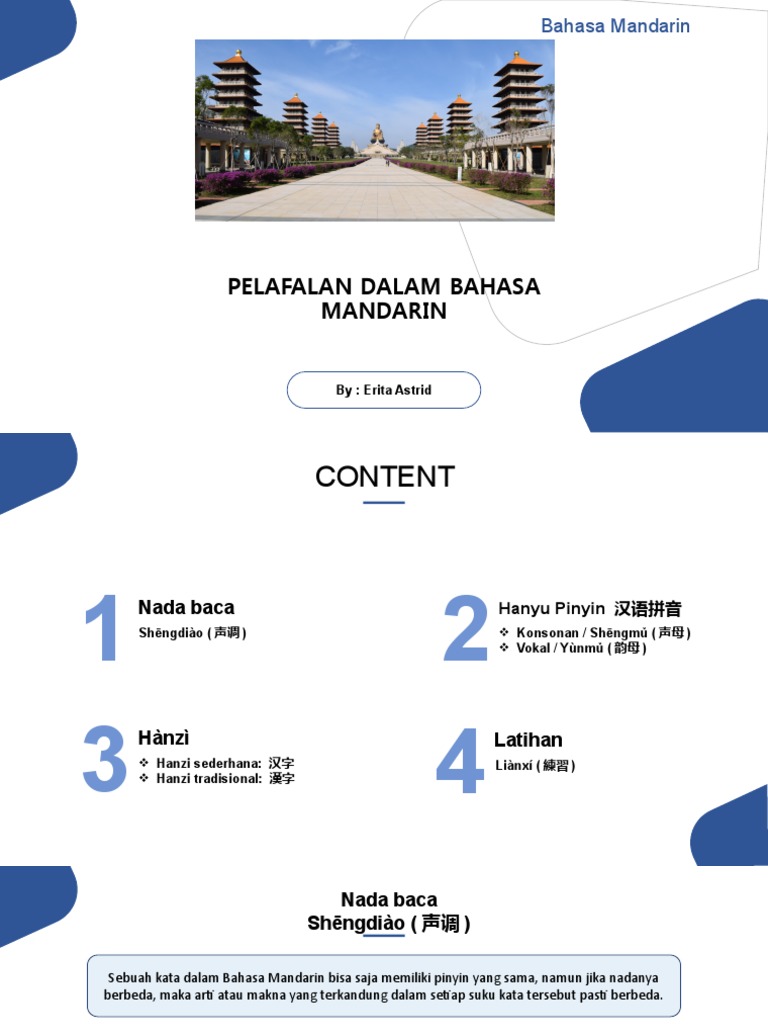 Pelafalan Bahasa Mandarin dan Pinyin | PDF