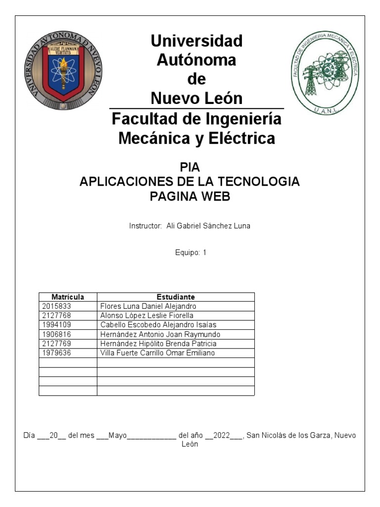 PIA-ATI-EQUIPO-1 Pagina Web | PDF